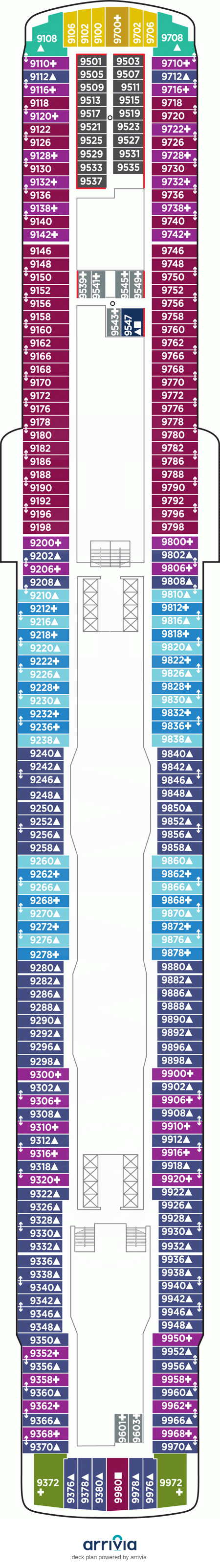 Norwegian Joy Deck Plans | Deck 9 | What's on Deck 9 on Norwegian Joy ...