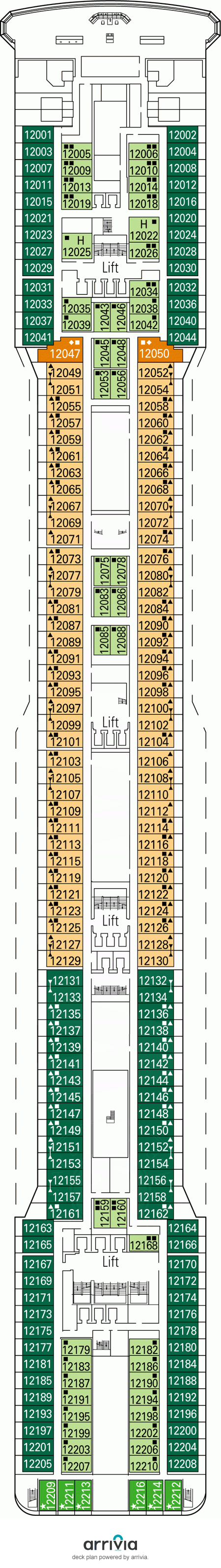 MSC Magnifica Deck Plans | PortoVenere Deck | What's on PortoVenere ...