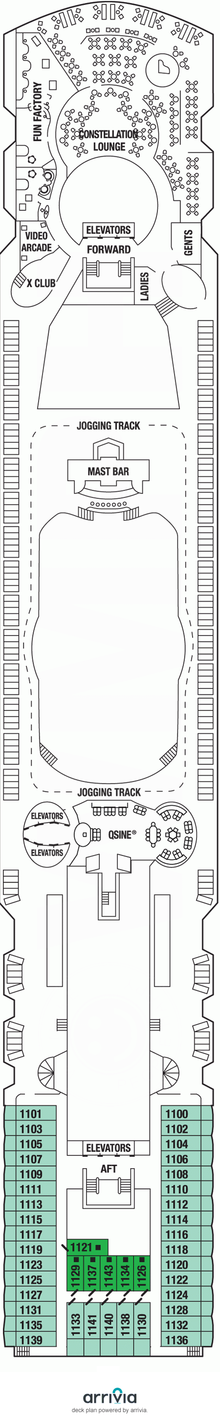 Deck 11 on Celebrity Infinity | Celebrity Infinity Deck 11 on ...