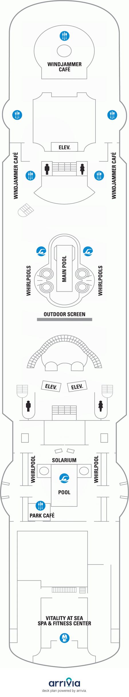 Rhapsody of the Seas Deck Plans | Deck 9 | What's on Deck 9 on Rhapsody ...