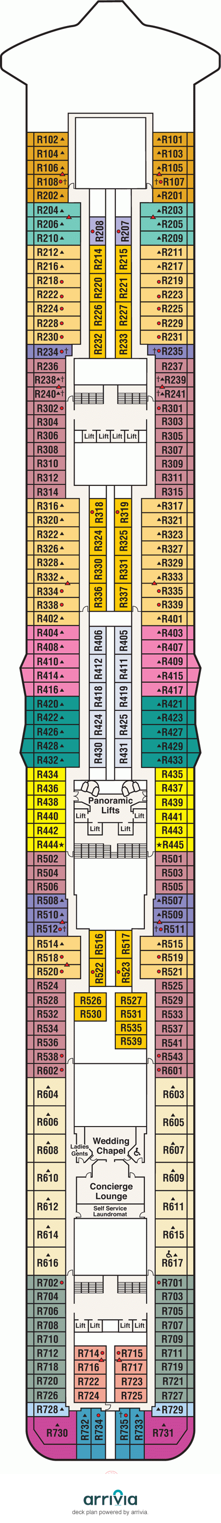 Regal Princess Deck Plans | Riviera Deck | What's on Riviera Deck on ...