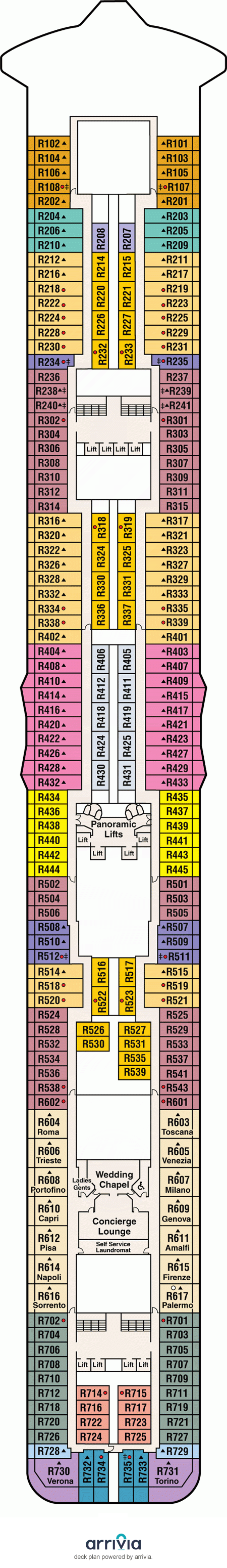 Regal Princess Deck Plans | Riviera Deck | What's on Riviera Deck on ...