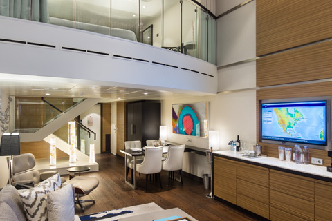 Quantum of the Seas Cabin 8110 - Category SL - Sky Loft Suite with ...